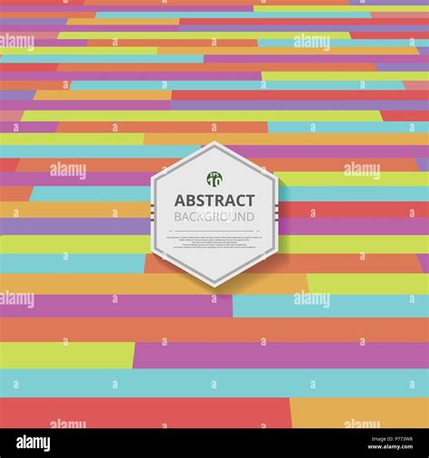 Abstract Of Colorful Stripe Lines Pattern Background Illustration Vector Eps10 Stock Vector