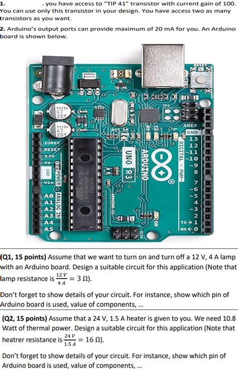 Solved 1 You Have Access To TIP 41 Transistor With Chegg Com