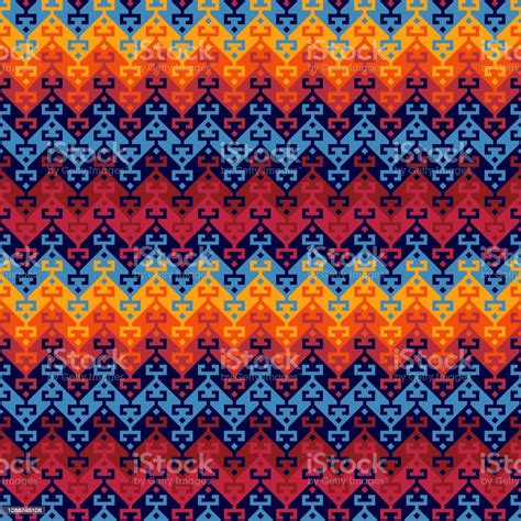 완벽 한 기하학적 민족 패턴입니다 터키 Kilim 스타일입니다 생생한 선명한 색상입니다 스와치는 Eps 파일에 포함 됩니다 0명에 대한 스톡 벡터 아트 및 기타 이미지
