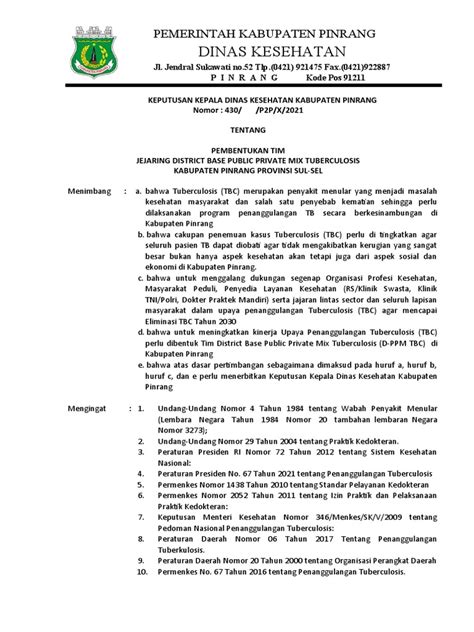 Sk Tim D Ddm Tb Pinrang Pdf