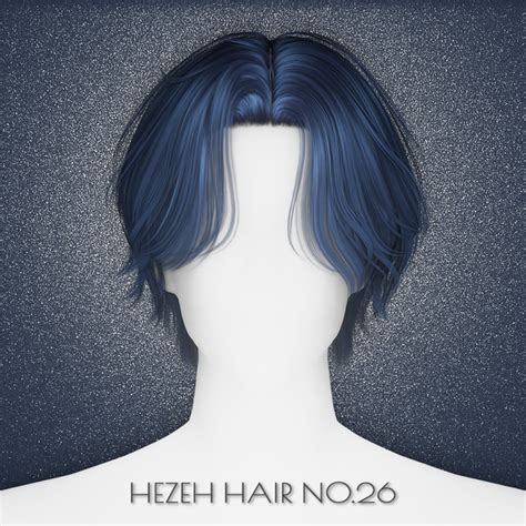 [hezeh]hair No 26 Hezeh Sims 4 Hair Male Mens Hairstyles Sims Hair