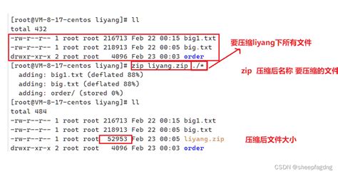 linux指令 压缩文件 zip tar tar czf csdn博客