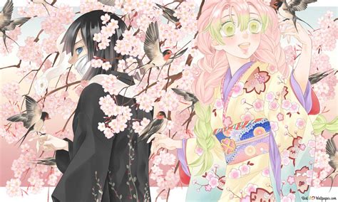 Demon Slayer Mitsuri Kanroji Hd Wallpaper Download