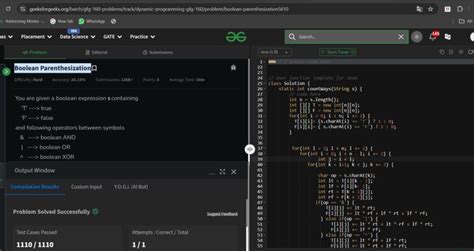 Gfg160days Dsa Java Problemsolving Coding Learning Sanjana Yadav