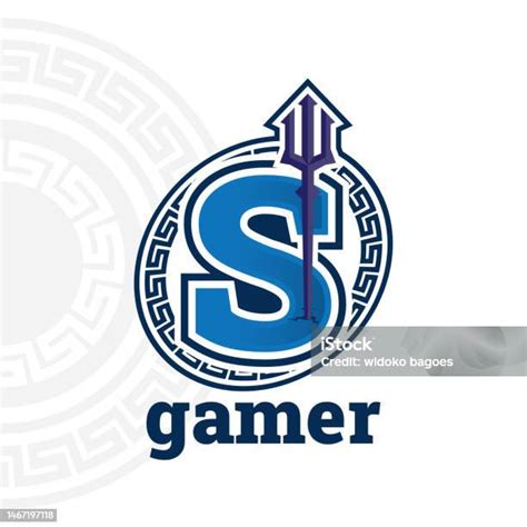 트라이던트 아이콘 개념이 있는 문자 S 트라이던트 E스포츠 로고 그림 흰색 배경에 격리 0명에 대한 스톡 벡터 아트 및 기타 이미지 0명 Esports League