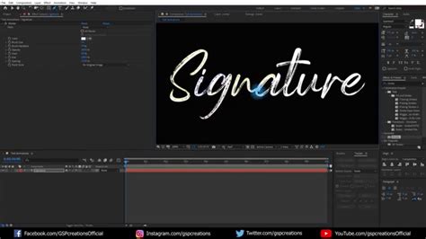 Text Writing Effect Animation Tutorial In After Effects Gsp Creations