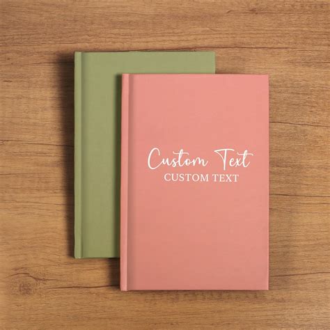 Personalized Notebook Custom Journal Custom Text Book Custom Book With Own Text Company T
