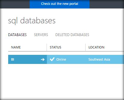 Create Azure SQL DB And Generate Power BI Reports Using Table Data