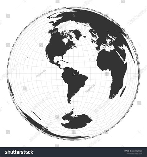 Vector World Map Lambert Azimuthal Equalarea Stock Vector Royalty Free 2238126323 Shutterstock