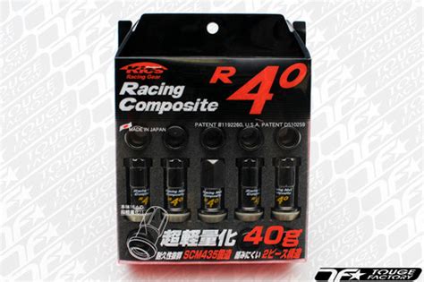 Project Kics 12x150 R40 Lug Nuts Black 164 Locks Touge Factory