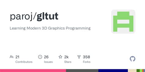 github paroj gltut learning modern 3d graphics programming