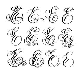 Calligraphy Script Lettering Vector Images Over