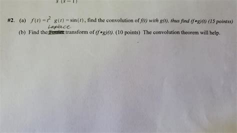 Solved A F T T G T Sin T Find The Convolution Of Chegg Com