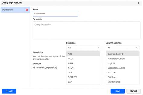 Bold Reports Designer A Brief Guide To The Query Builder