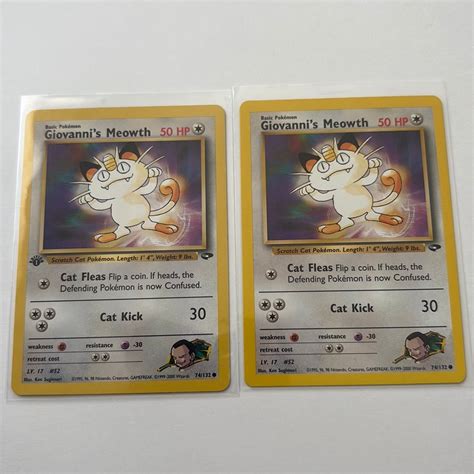 Se Produkter Som Liknar Giovannis Meowth Pokémonkort På Tradera