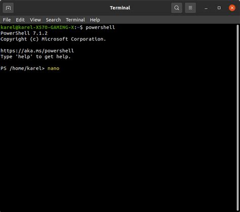 Command Line How To Launch Nano From Within A Powershell Session