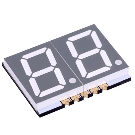 White Dual Digit 039 Inch 7 Segment Smd Led Display 039 2 Digit