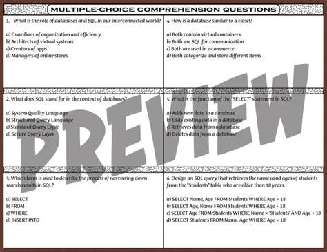 Computer Science Reading Comprehension And Definition Sort Activity