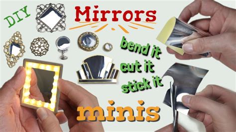 ~easy~ Mirror Sheets To Use For Miniatures Diy Mini Mirrors