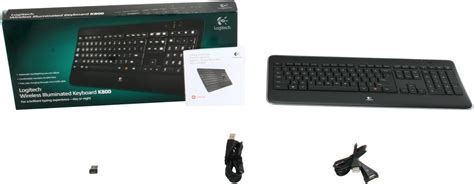 Logitech K800 2 4ghz Wireless Slim Illuminated Keyboard Black