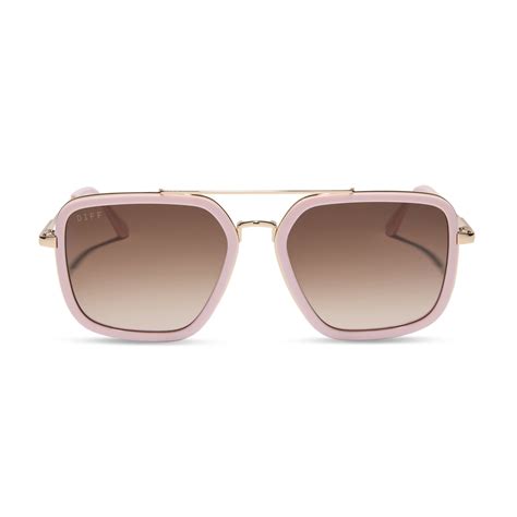 Jordan Navigator Sunglasses Powder Pink And Brown Gradient Diff Eyewear