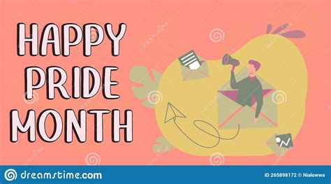 Writing Displaying Text Happy Pride Month Business Overview Period Of