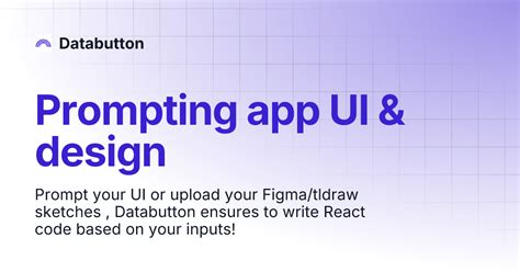 Prompting App Ui And Design Databutton