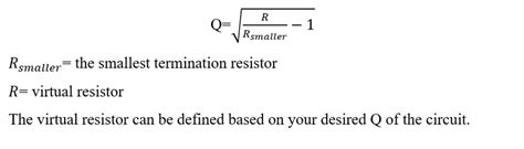 The T Shaped Matching Network Impedans