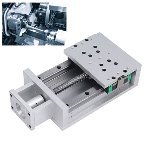 Double Linear Guide Rail Stage 100mm Stroke Linear Sliding Table Horizontal 120kg Vertical 50kg