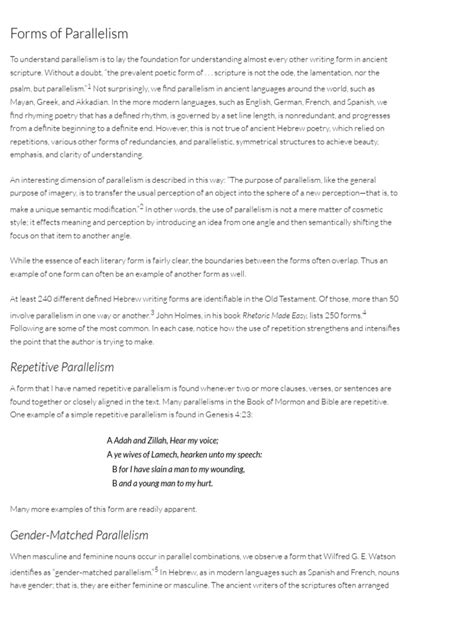 forms of parallelism pdf