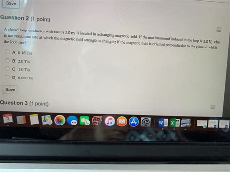 Solved Save Question Point A Closed Loop Conductor Chegg