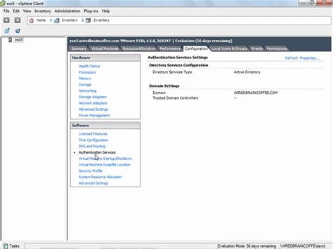 Active Directory Integration In Vmware Esxi 41 Youtube
