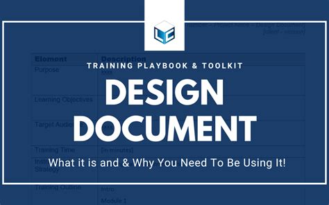 The Design Document What It Is And Why You Need To Be Using It