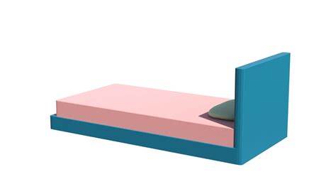 Cartoon Bed 3d Model 3d Model Turbosquid 2292164
