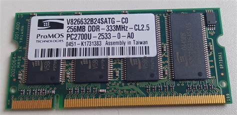 Promos Ram Memory 256mb Ddr 333mhz Cl25