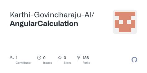 GitHub Karthi Govindharaju AI AngularCalculation