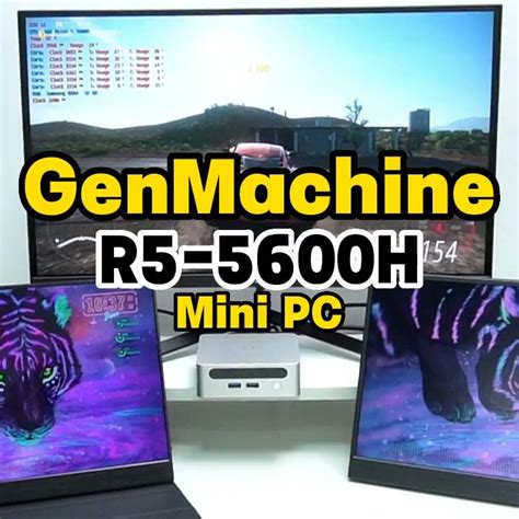 Genmachine New Mini Pc Amd Ryzen H Windows Cores Threads Up To Ghz Ddr Mhz