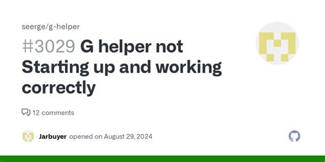 G Helper Not Starting Up And Working Correctly Issue Seerge G Helper GitHub