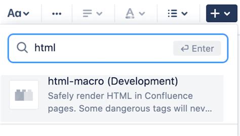 Html Macro Atlassian Marketplace