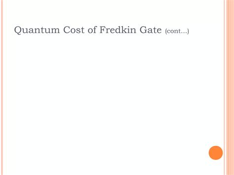 Quantum Cost Calculation Of Reversible Circuit Ppt Programming Languages Computing