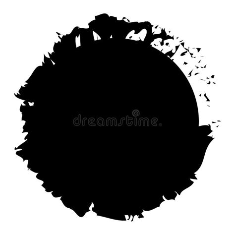 Grungy Circle Blob Blotch Vector Stock Vector Illustration Of Scratch Element 213750263