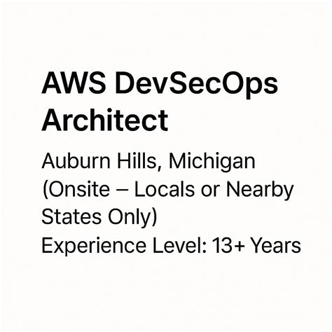 Aws Devsecops Awsarchitect Devsecopsjobs Cloudsecurity