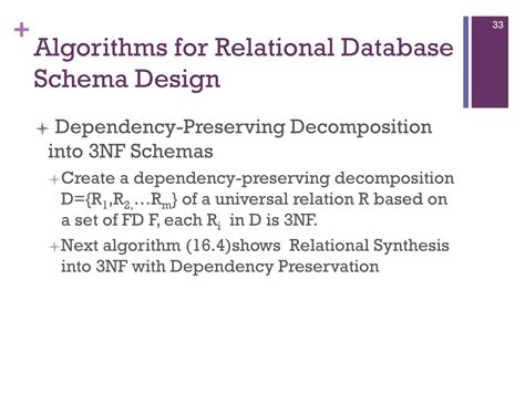 Ppt Relational Database Design Algorithms And Further Dependencies Powerpoint Presentation