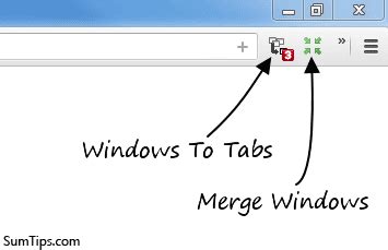 Google Chrome Firefox Combine Merge All Open Windows Into One SumTips