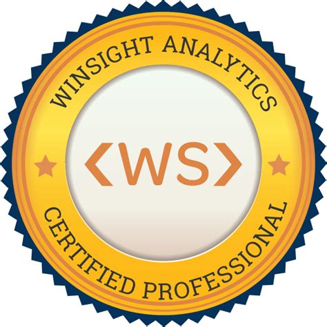 Winsight Analytics Certification Exam Credly