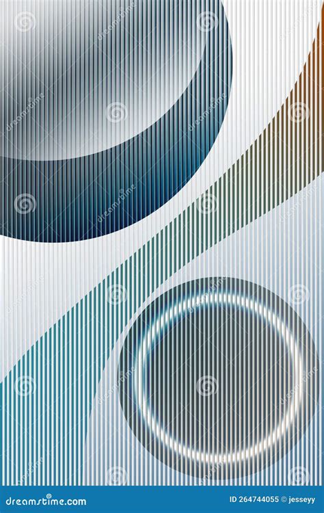 Modern Simple Geometric Line Color Block Gradient Overlay Art Pattern Stock Illustration