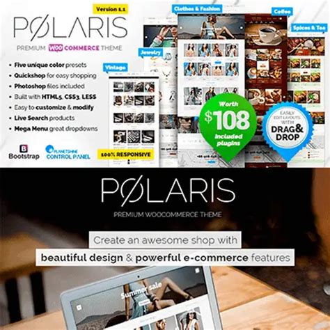 Polaris — Minimal And Powerful Multipurpose Woocommerce Theme