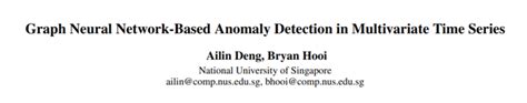 [论文阅读]用gnn来做时序异常检测 知乎