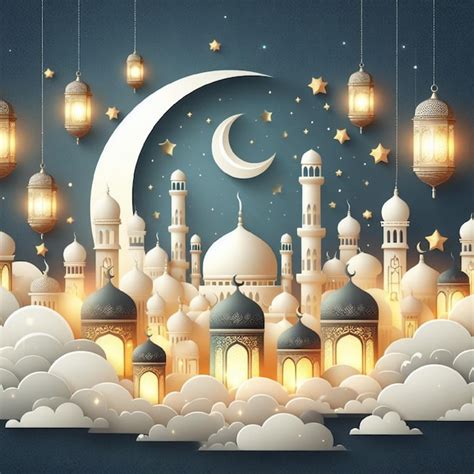 Фонарь со звездной ночью на заднем плане Премиум векторы