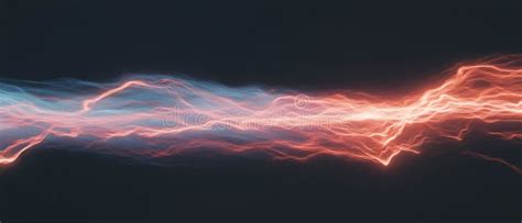 Dynamic Lightning Texture With Light Trails And Motion Blur Against